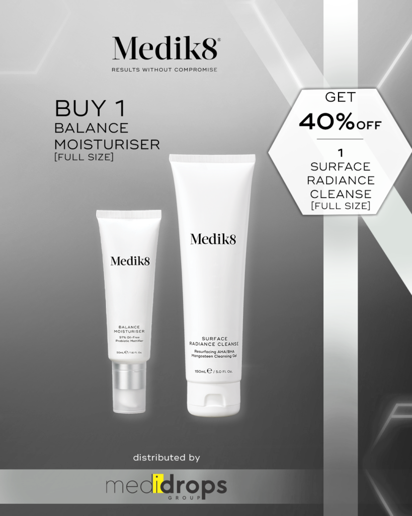 Combo Medik8 Balance Moisturiser & Glycolic Acid Activator 50ml ...